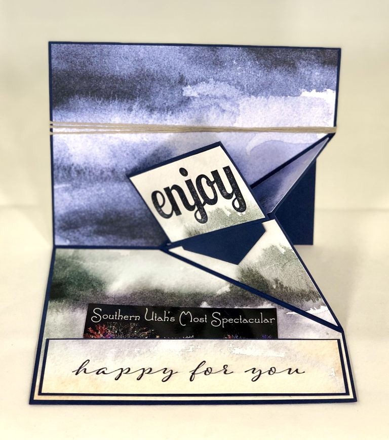 How To Make A Corner Flip Fold Card - StampingJill.com