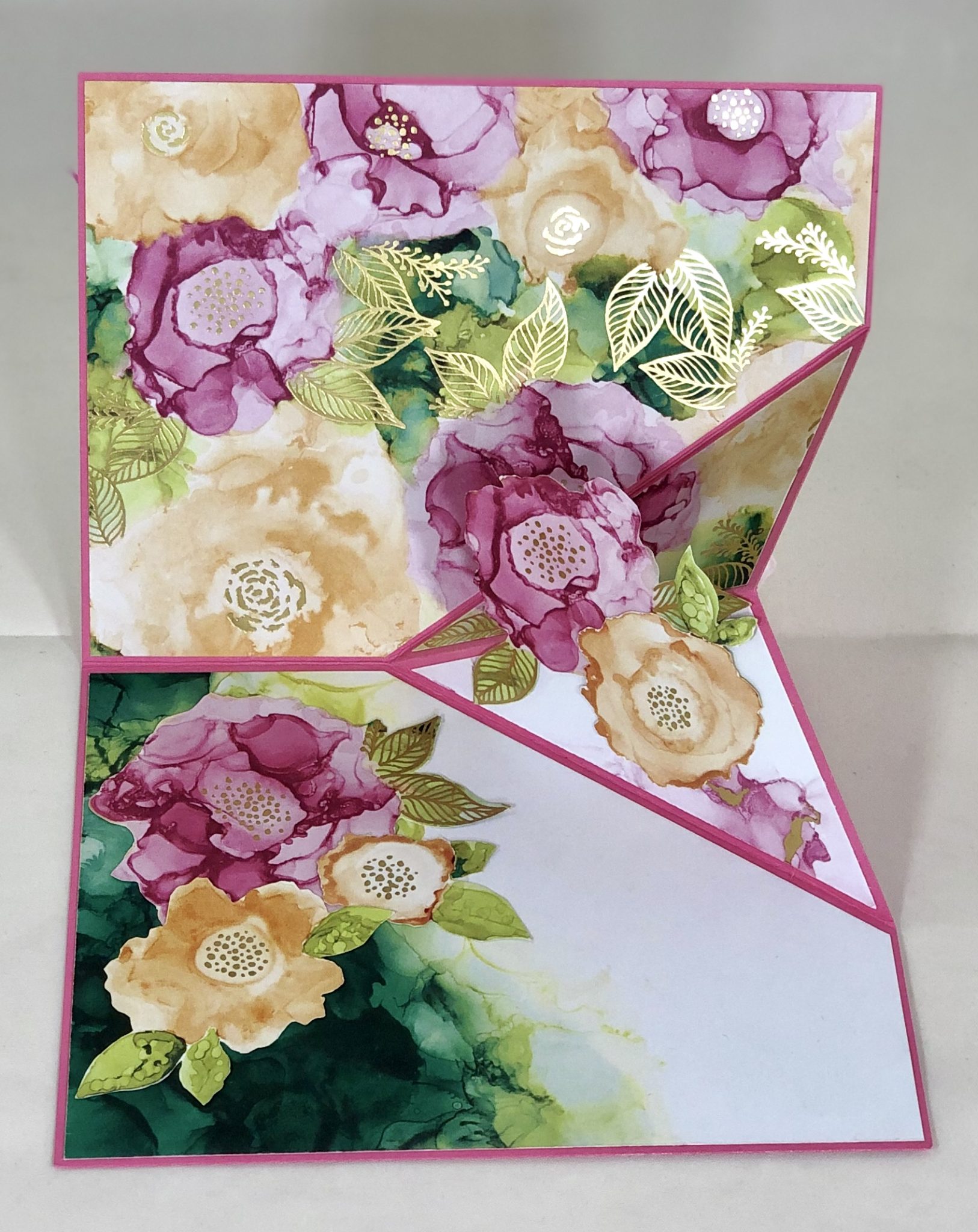 How To Make A Corner Flip Fold Card - StampingJill.com