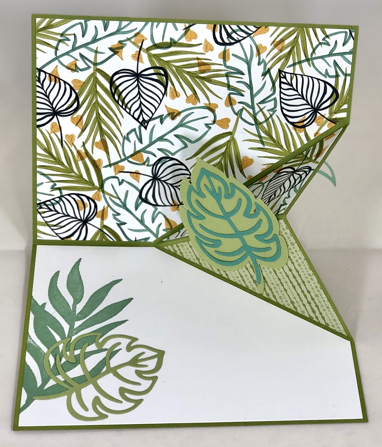 How To Make A Corner Flip Fold Card - StampingJill.com
